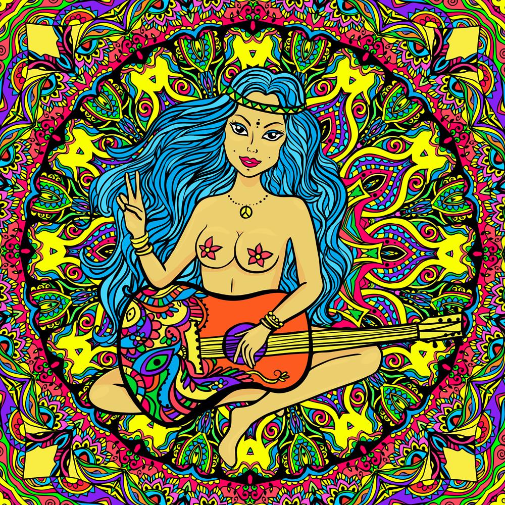 hippie artwork