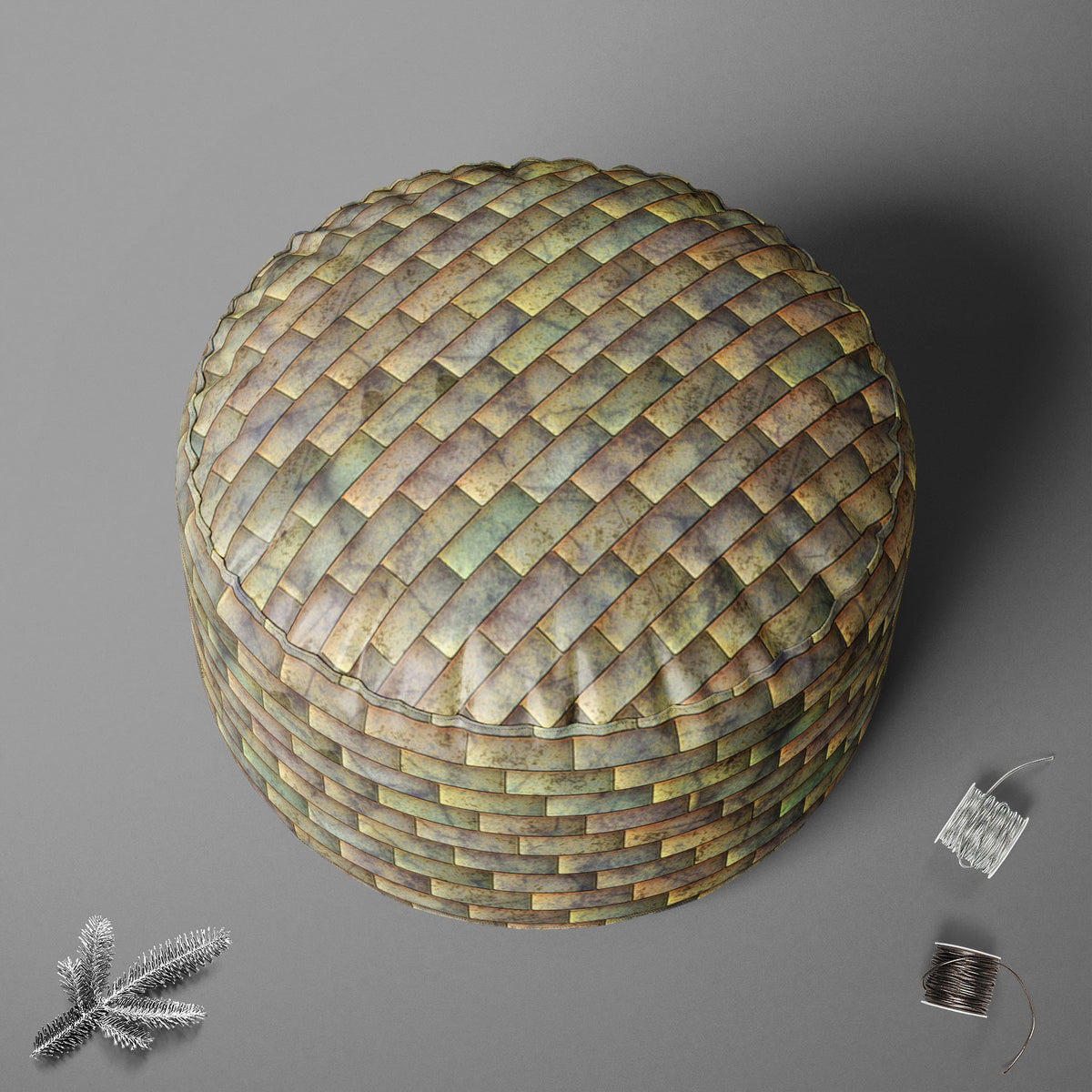 Tiled Art D5 Footstool Footrest Puffy Pouffe Ottoman Bean Bag | Canvas ...