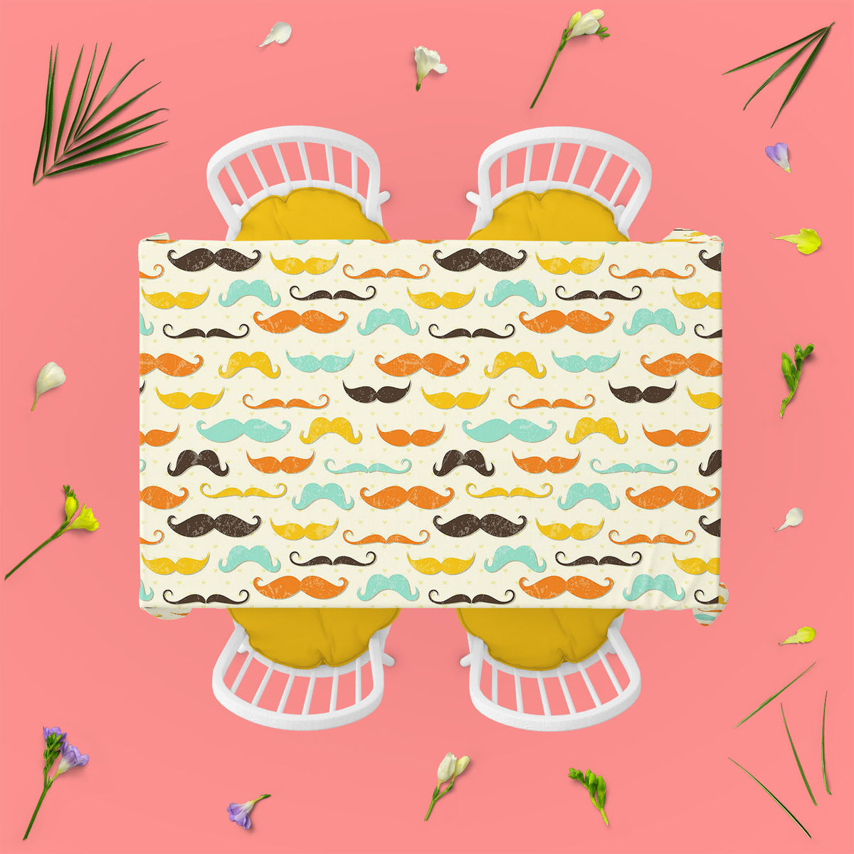 Vintage Mustache D2 Table Cloth Cover – ArtzFolio.com