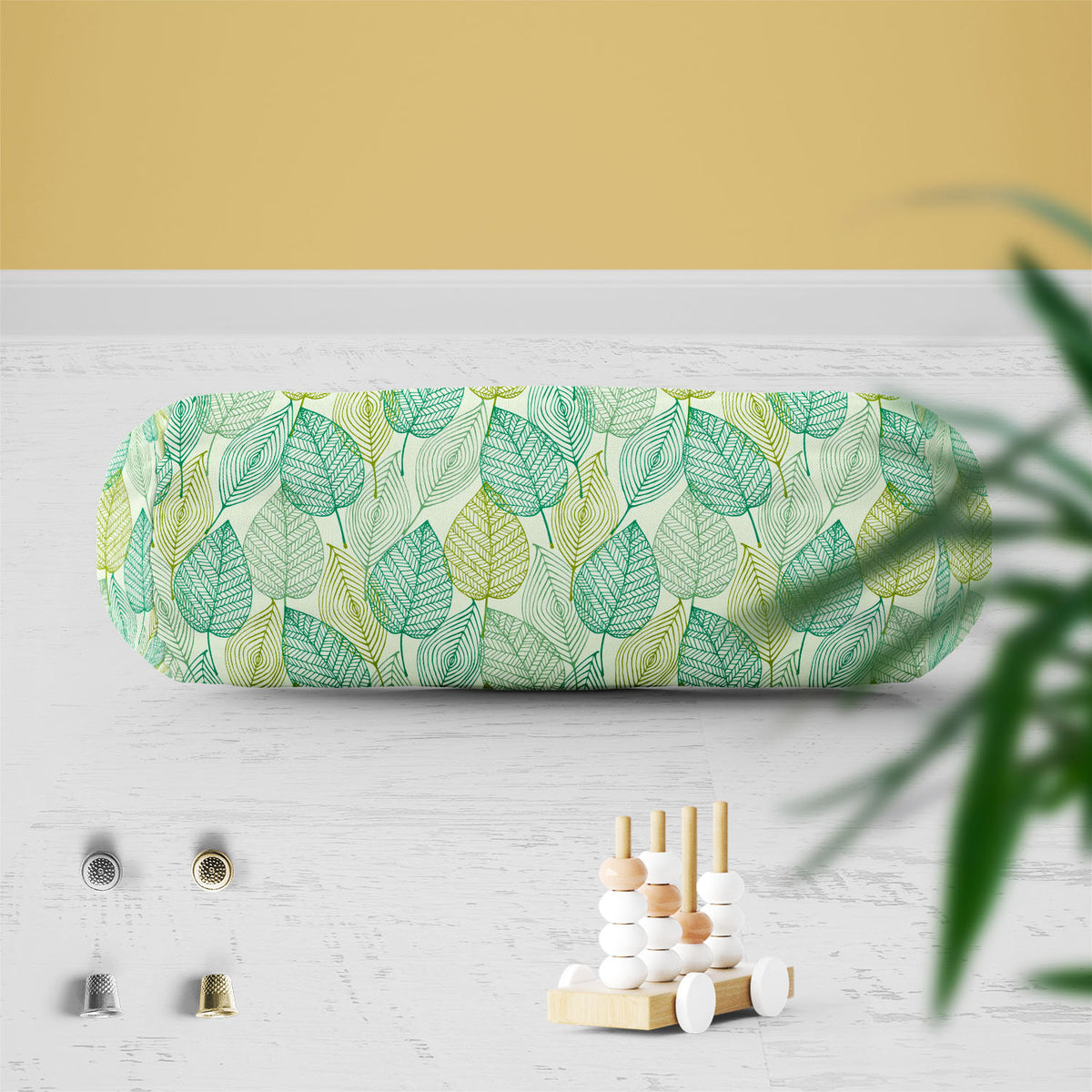 Ornamental Spring Bolster Cover Booster Cases | Concealed Zipper ...