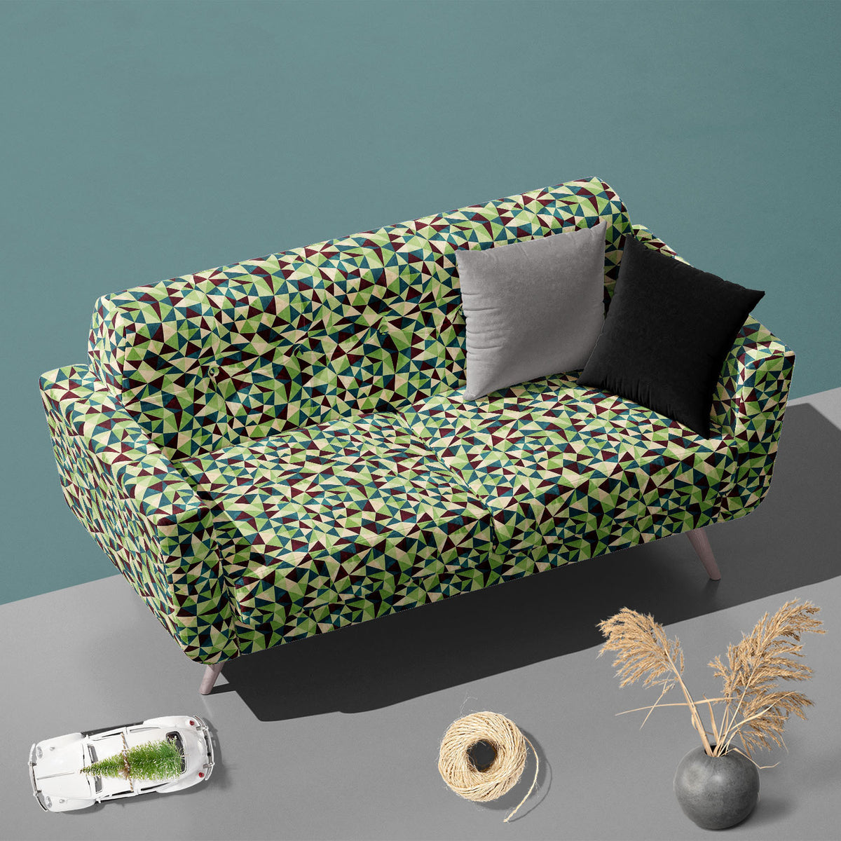 Grunge Triangle D4 Sofa Fabric by Metre | Upholstery For Sofa, Curtains ...