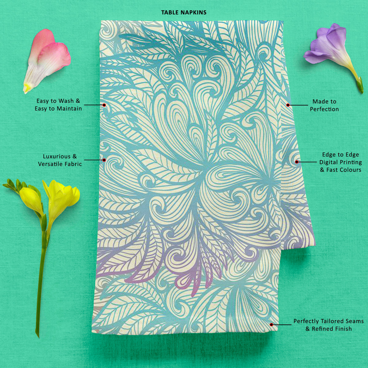 Vintage Cloudy Table Napkin – ArtzFolio.com