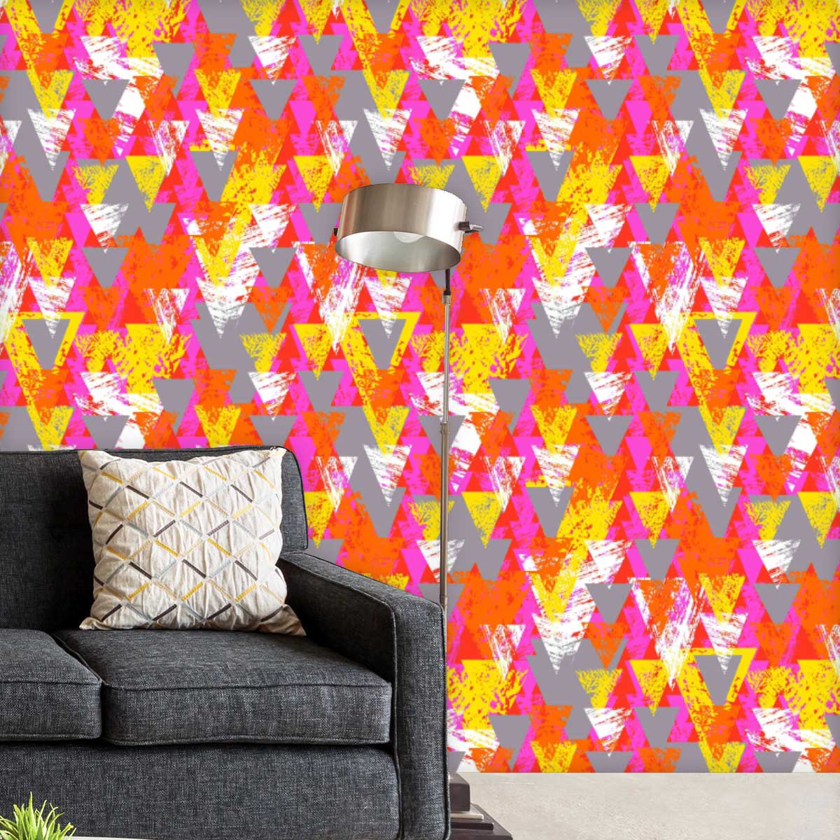 ArtzFolio Triangled D3 Wallpaper Roll | Easy to Install – ArtzFolio.com