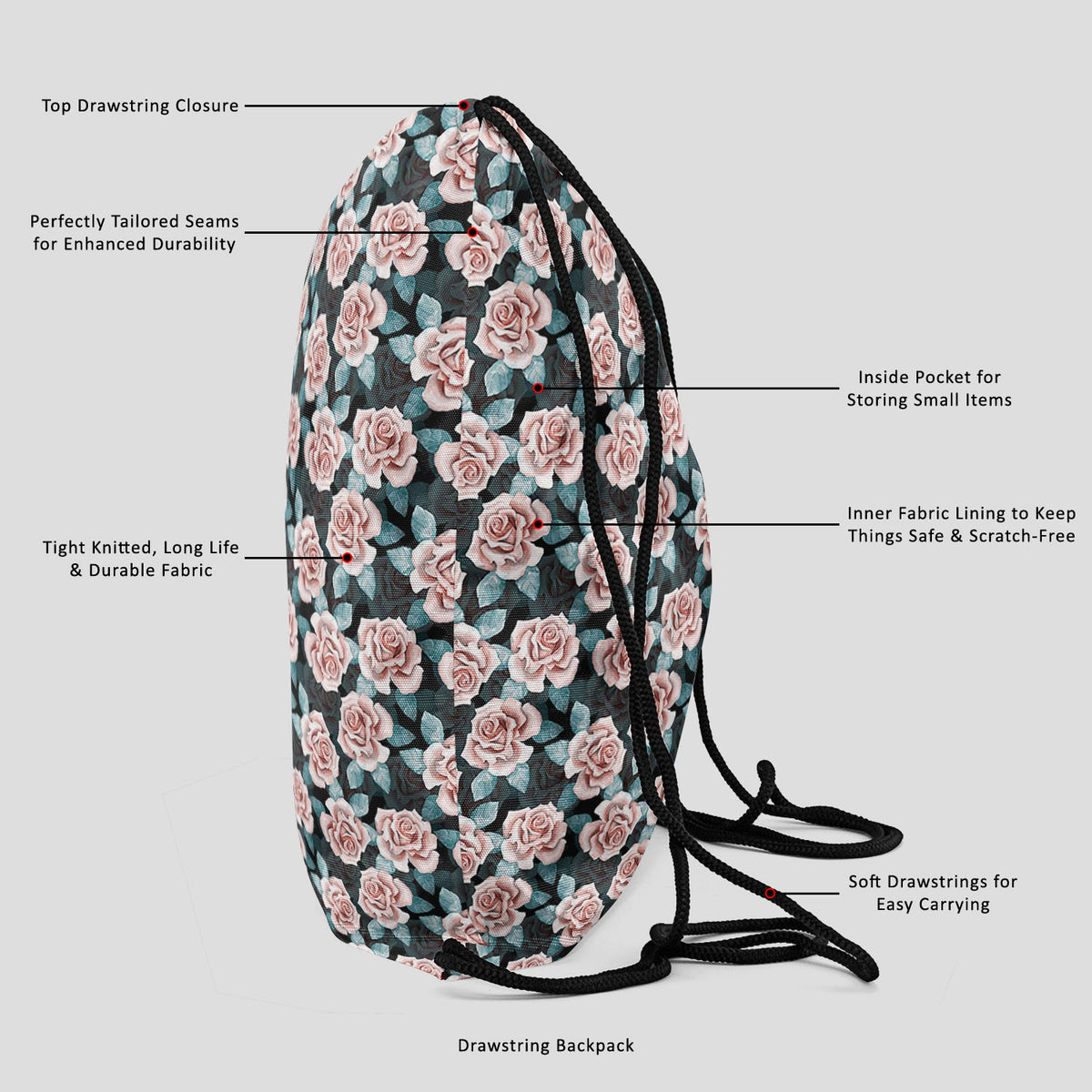 Beautiful Buds Backpack for Students | College & Travel Bag – ArtzFolio.com