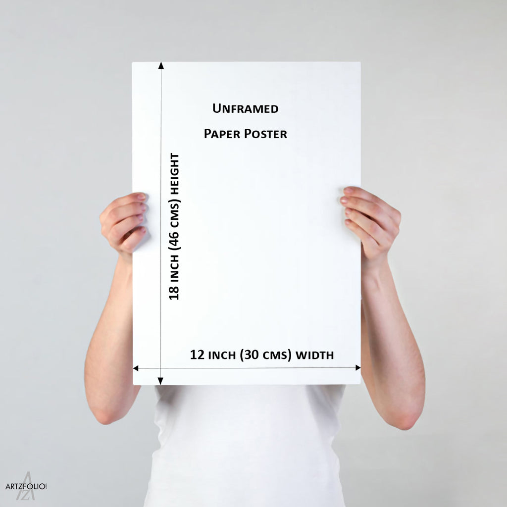 poster size compared to human