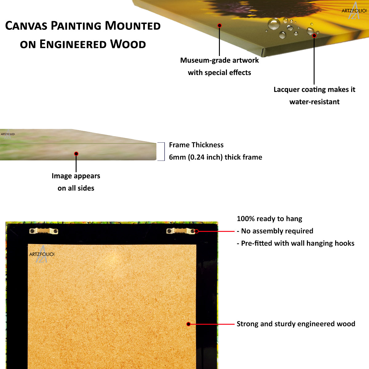 Monster Canvas Painting Synthetic Frame – ArtzFolio.com